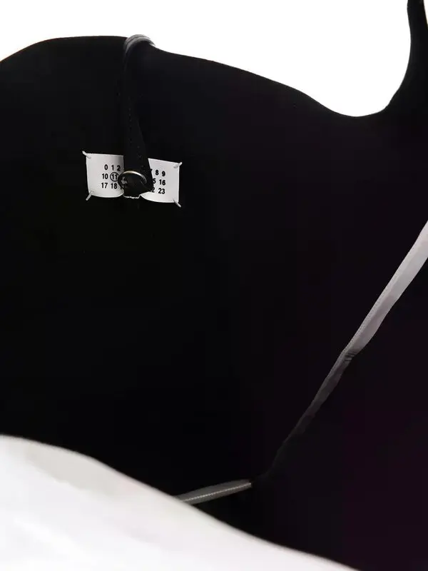 MAISON MARGIELA Logo Print Leather Tote Bag