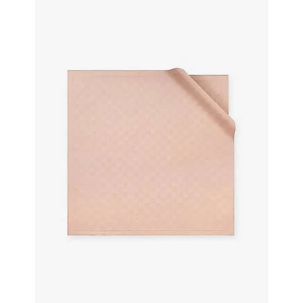 BVLGARI Calla Maxi Square Silk And Wool-blend Scarf - Pink