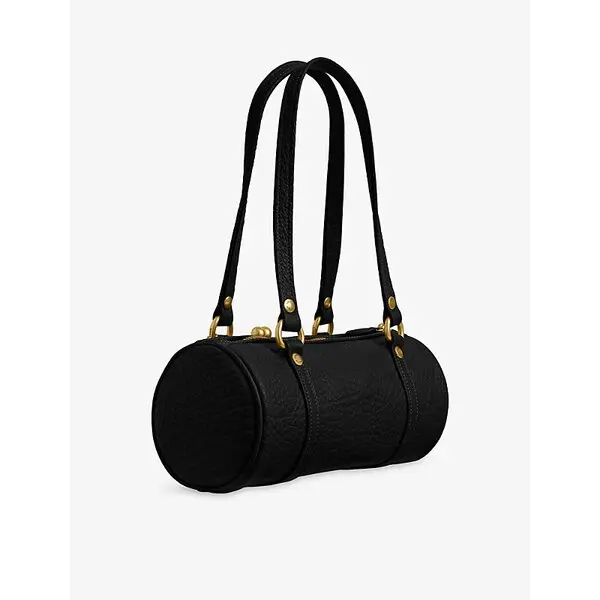 COACH Kisslock Barrel 28 Shoulder Bag - Black