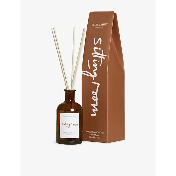 PLUM AND ASHBY Sitting Room Green Sandalwood And Fern Scented Reed Diffuser - One-color