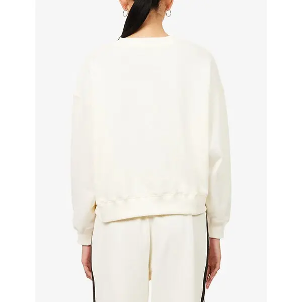 ADANOLA Oversized Cotton-blend Sweatshirt