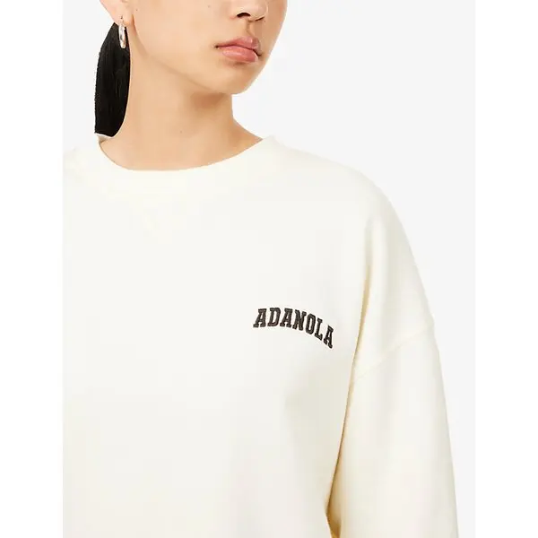 ADANOLA Oversized Cotton-blend Sweatshirt