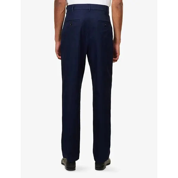 Dunhill Stretch Tailored Cotton Chino Trousers