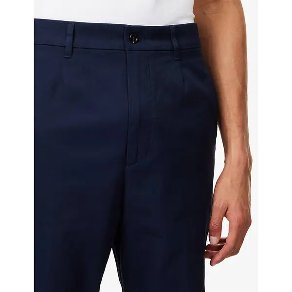 Dunhill Stretch Tailored Cotton Chino Trousers
