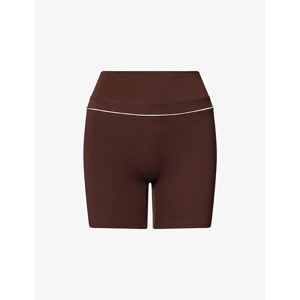 TALA Dayflex Contrast Sweetheart Shorts - Chestnut Brown