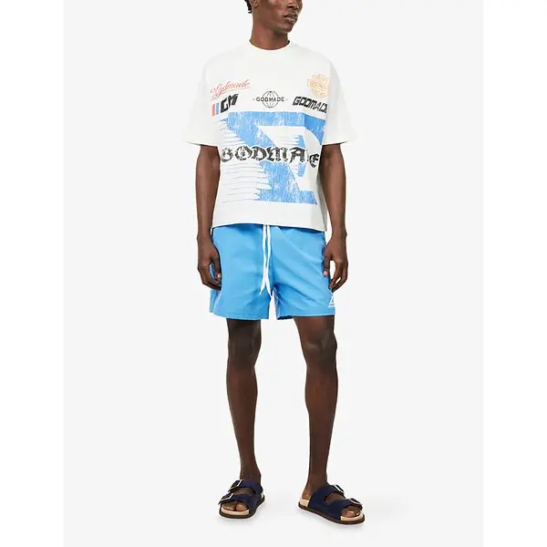 GODMADE Logo Print Swim Shorts