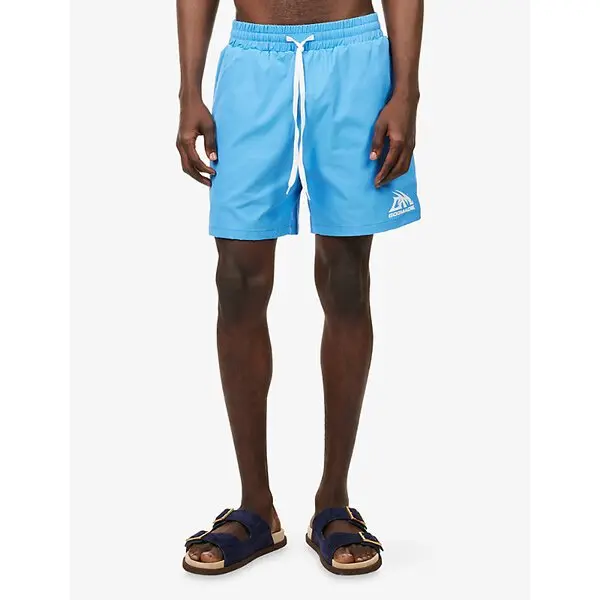 GODMADE Logo Print Swim Shorts