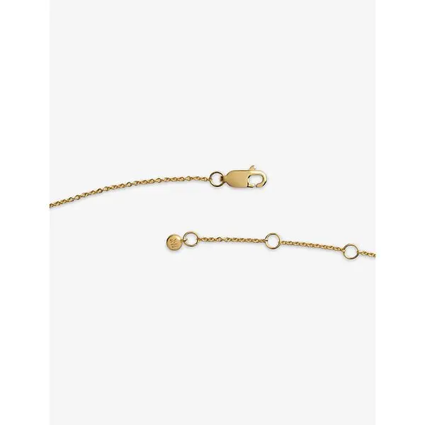 Monica Vinader Gemdrop Chain Necklace With Blue Topaz - Gold