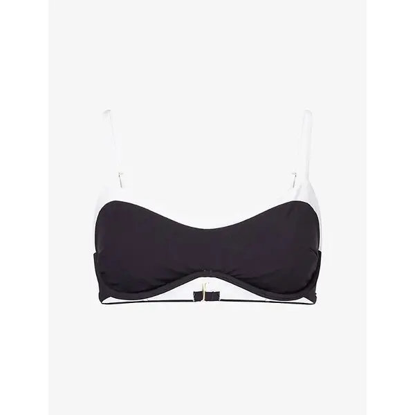 TALA Contrast Underwired Bikini Top - Shadow Black