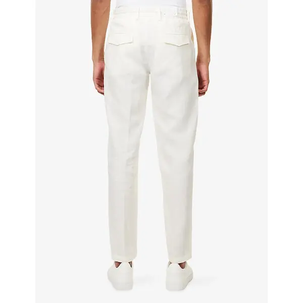Eleventy Slim-leg Jogger Linen Trousers