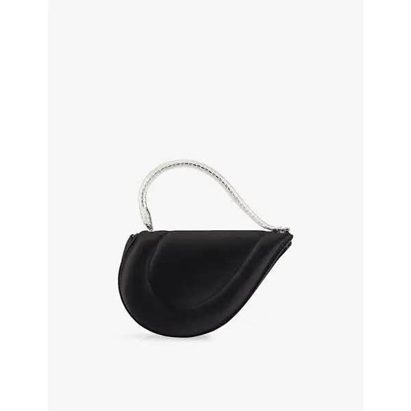 BVLGARI Serpenti Cuoricino Mini Top-handle Bag - Black