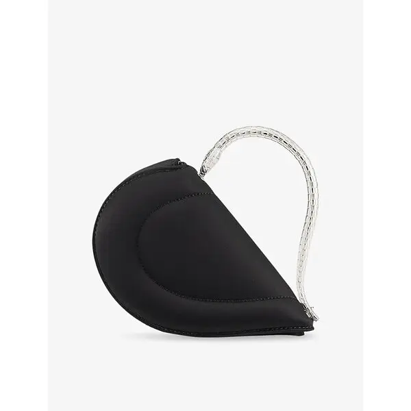BVLGARI Serpenti Cuoricino Mini Top-handle Bag - Black