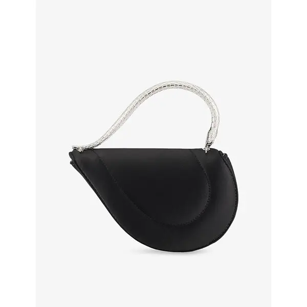 BVLGARI Serpenti Cuoricino Mini Top-handle Bag - Black