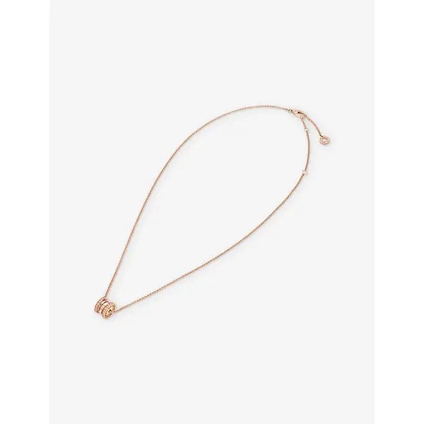 BVLGARI B.zero1 18ct And Diamond Pendant Necklace - Rose Gold