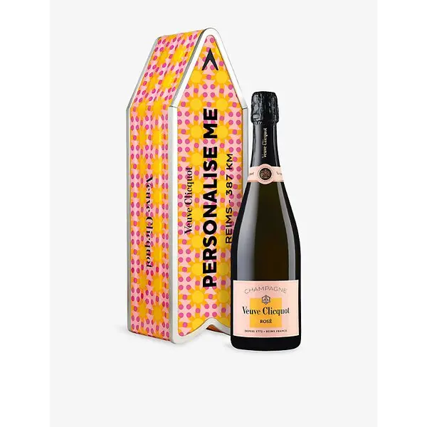 VEUVE CLICQUOT Arrow Personalisable Tin Nv Brut Rosé Limited Edition Yinka Ilori - One-color