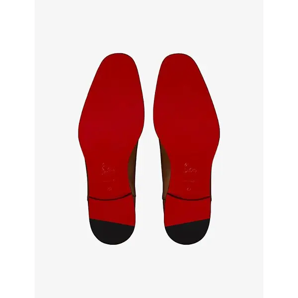 CHRISTIAN LOUBOUTIN Greggory Leather Oxford Shoes - Havane