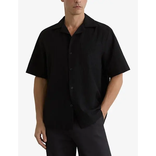 REISS Eclipse Crinkled Woven Shirt