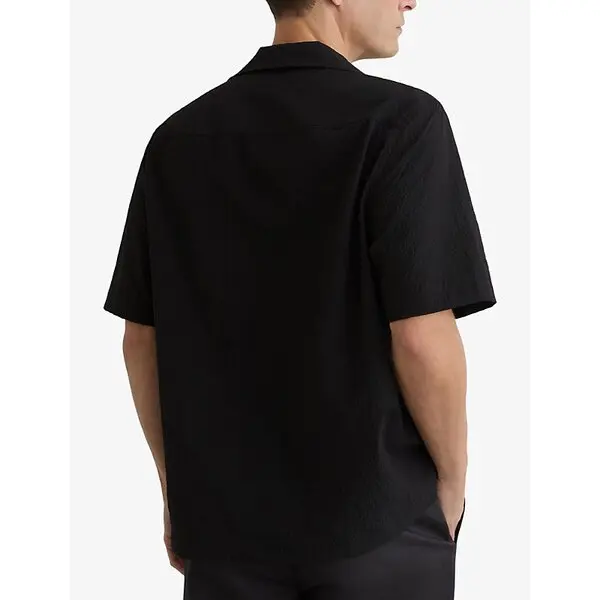REISS Eclipse Crinkled Woven Shirt