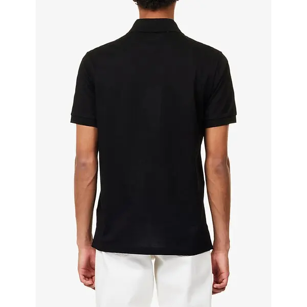 Paul Smith Striped Short-sleeve Cotton Polo Shirt - Black