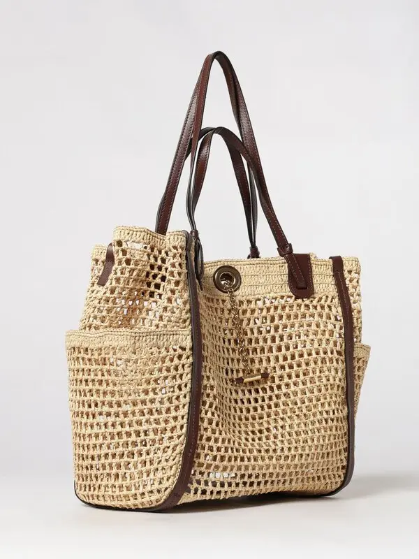 Chloé Crochet Raffia Tote