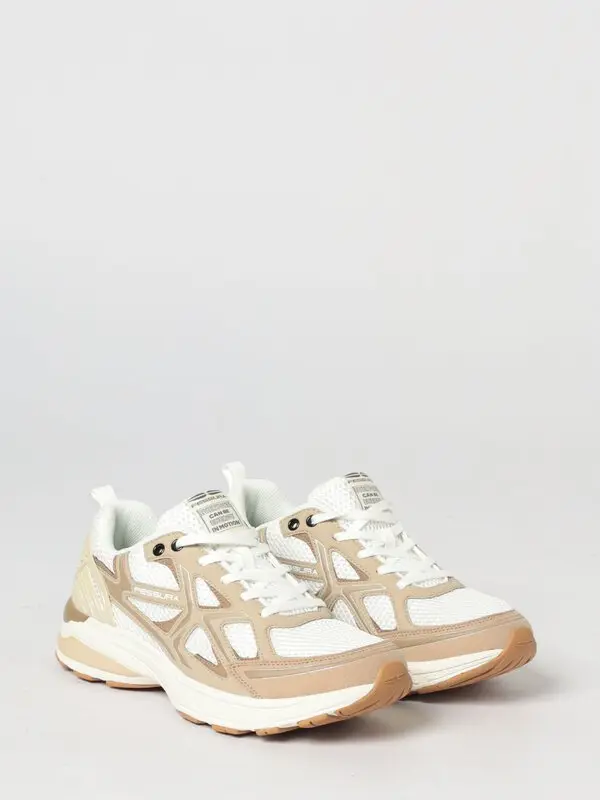 FESSURA Embossed Lace-up Sneakers - Sand