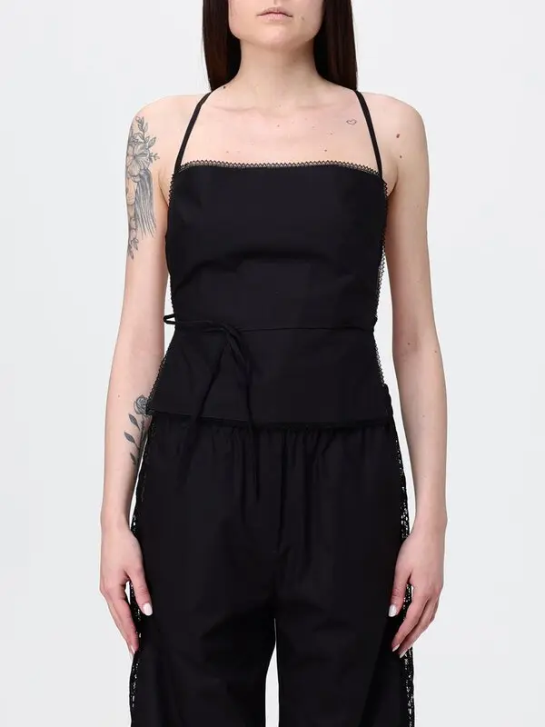 MSGM Top With Strappy Back - Black