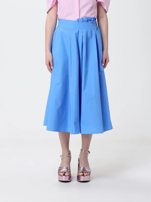 MSGM Pleated Midi Skirt - Blue