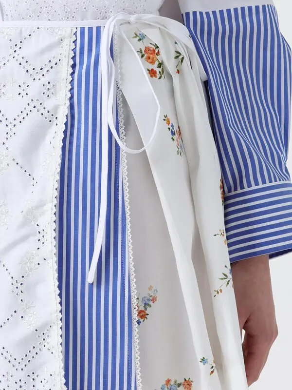 MSGM Floral Print Wrap Skirt
