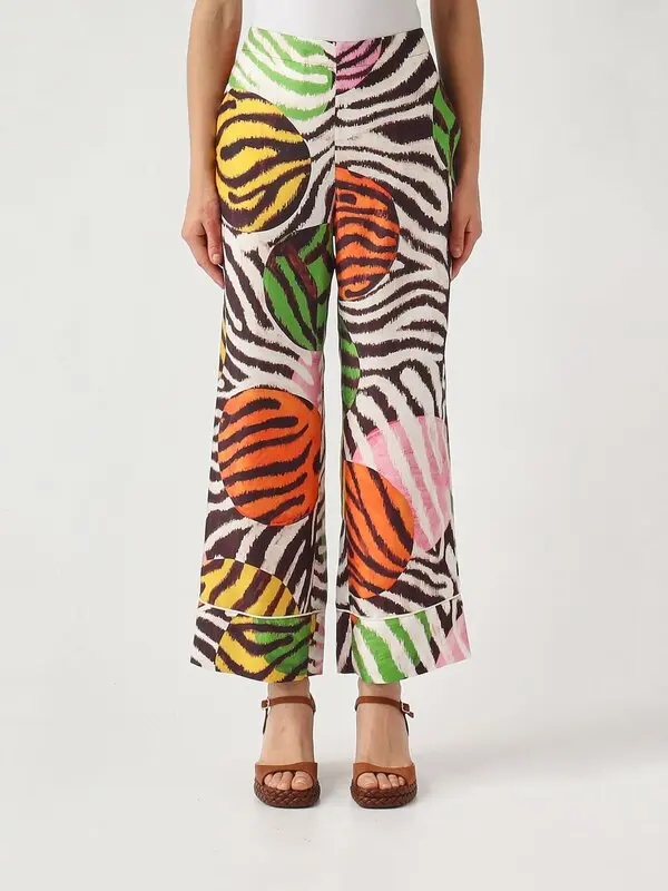 Malìparmi Printed Silk Trousers - Fa01