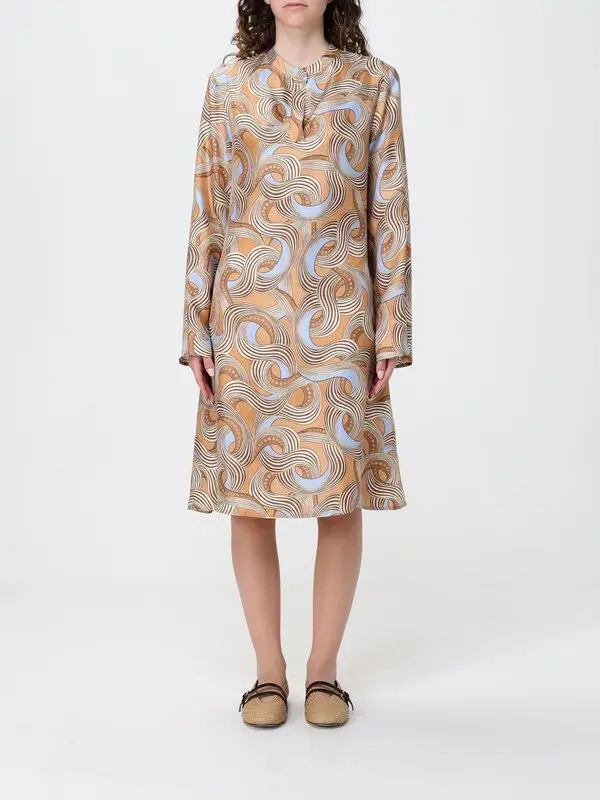 Malìparmi Printed Long Sleeve Dress