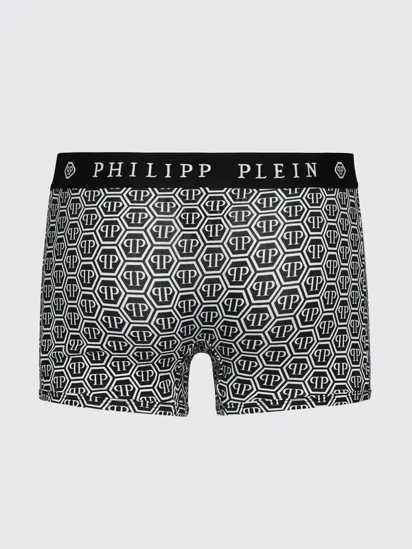 Philipp Plein Stretch Cotton Boxers With Logo