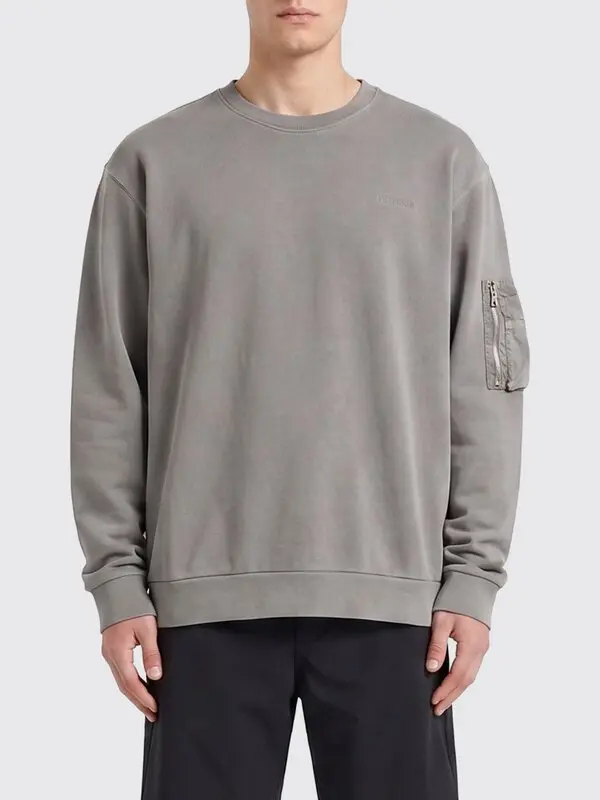 Premiata Cotton Crewneck Sweatshirt With Chest Pocket Detail
