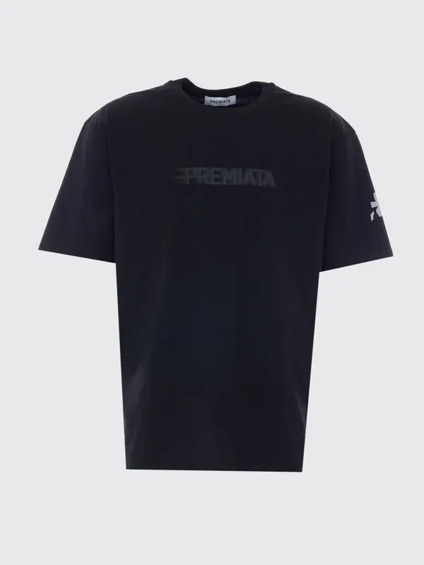 Premiata Printed Cotton T-shirt - Black
