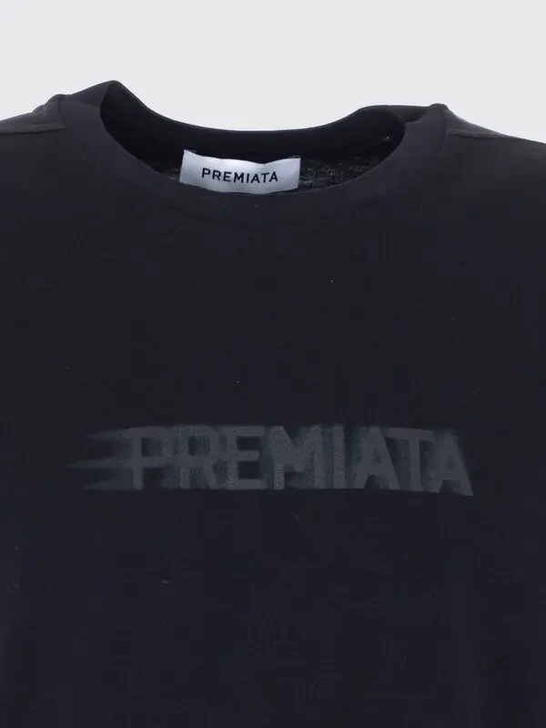 Premiata Printed Cotton T-shirt - Black