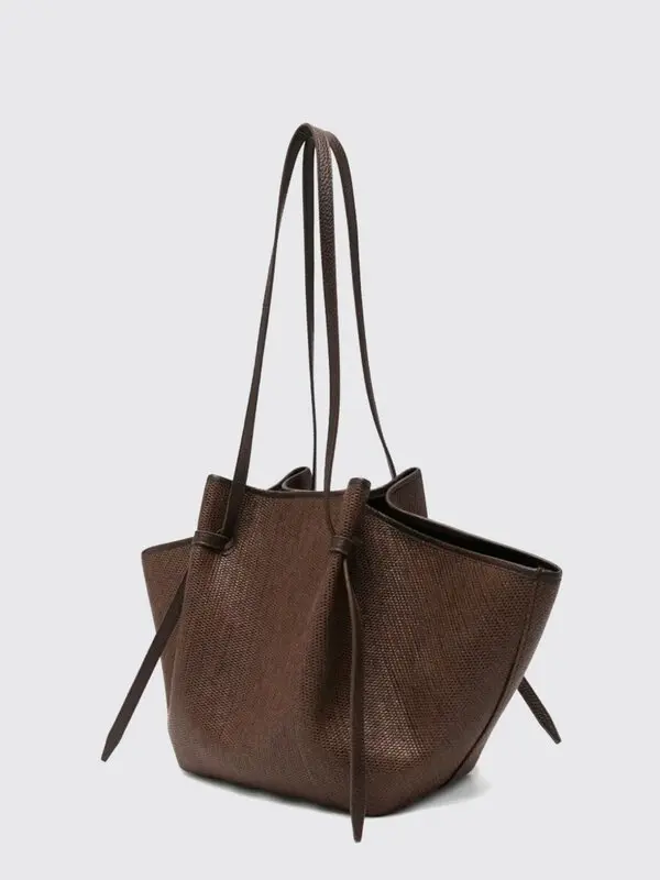Yuzefi Mochi Raffia And Leather Bag - Brown