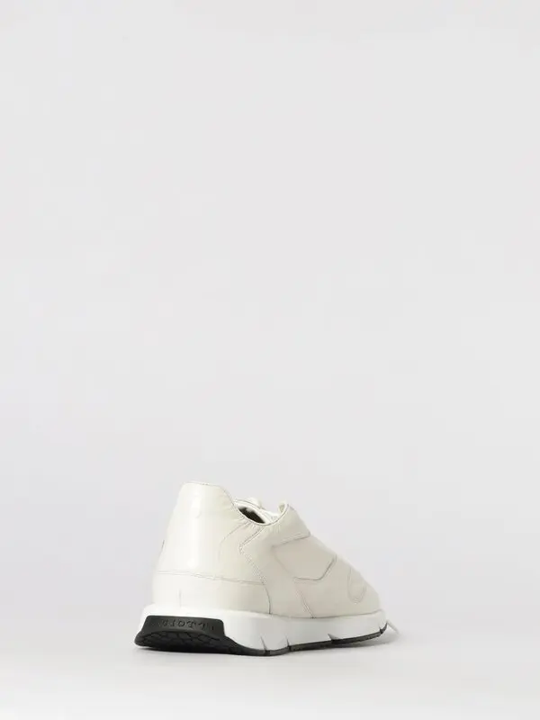 Paciotti Smooth Calf Leather Low Top Sneakers - Ivory