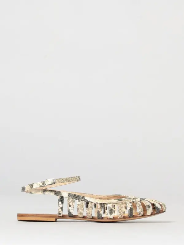 ANNA F. Heeled Sandal - Natural