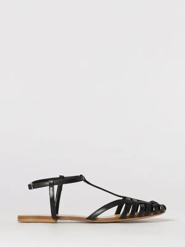 ANNA F. Heeled Sandal - Black