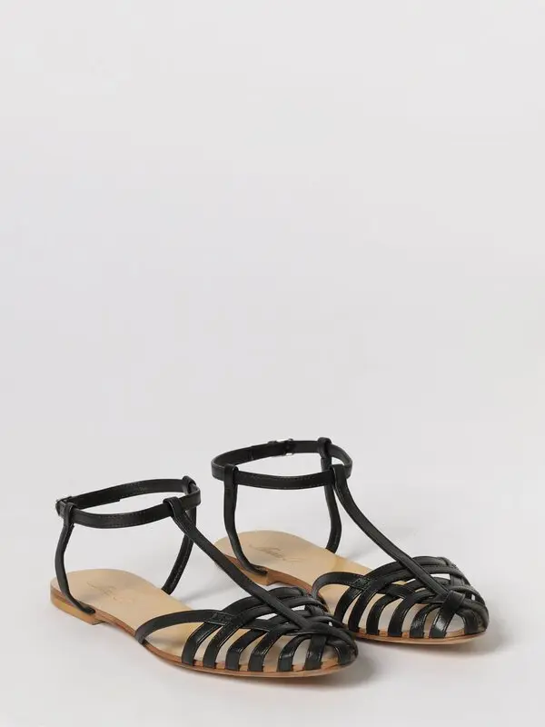 ANNA F. Heeled Sandal - Black