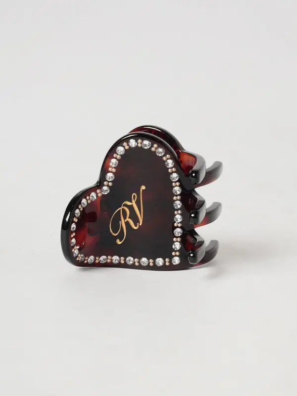 ROGER VIVIER Heart Hair Clip With Rhinestones