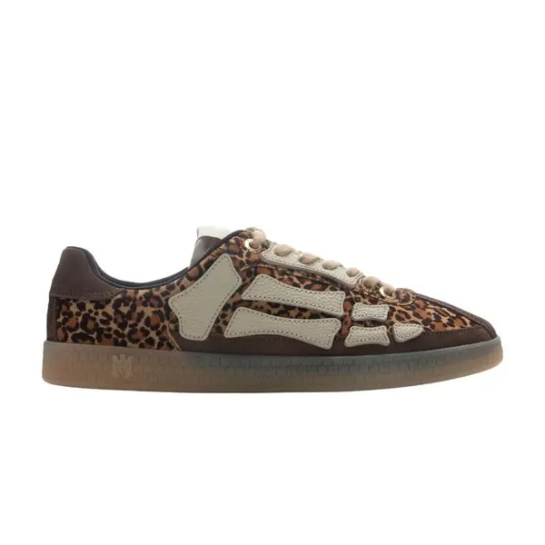 Amiri Pacific Bones Leopard Sneakers - Brown