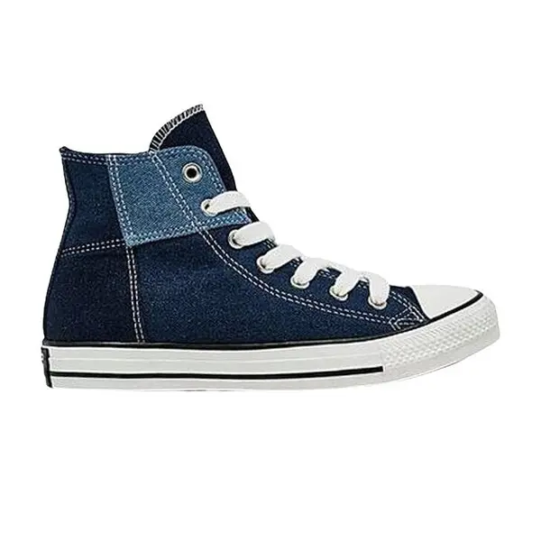 CONVERSE Chuck Taylor All Star High Top Denim Patchwork Sneakers - Blue