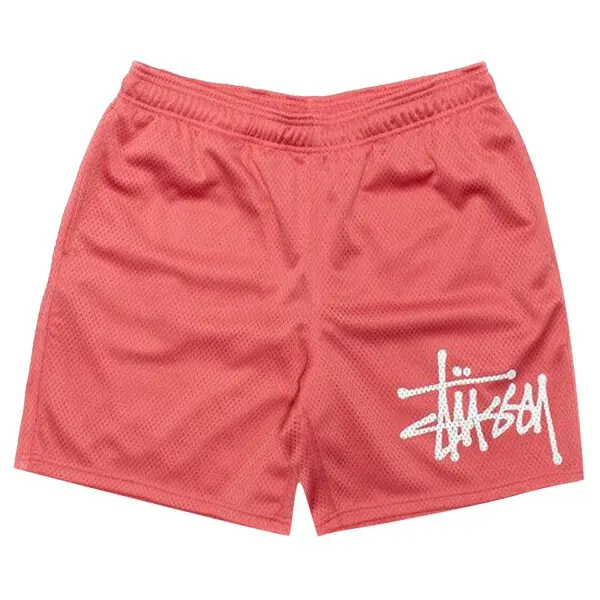 StÜssy Big Basic Mesh Short - Red