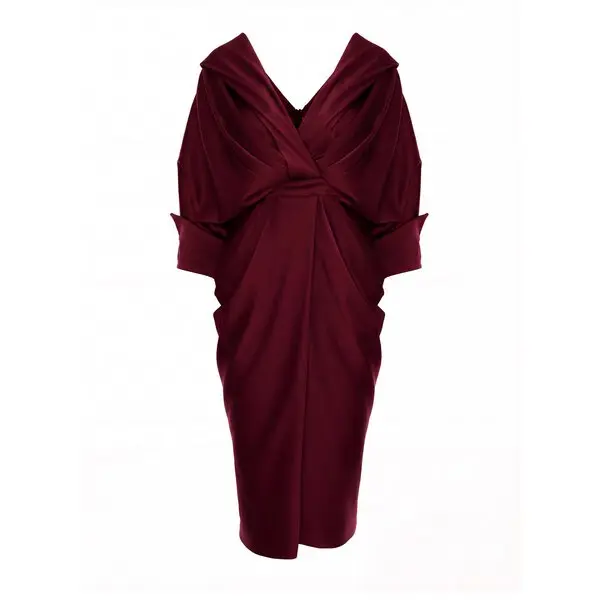 ACOB À PORTER Draped Midi Dress
