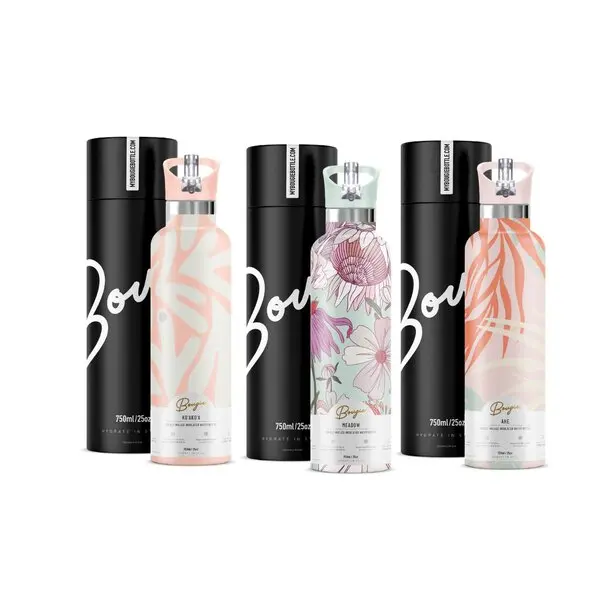 MY BOUGIE BOTTLE Neutrals Sanctuary 25oz Bottle Set - Red