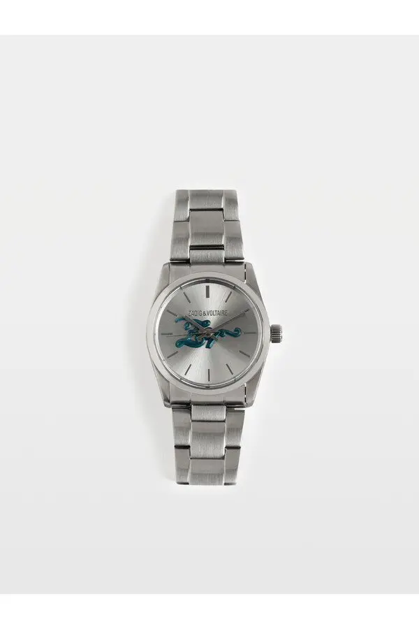 Zadig&Voltaire Stainless Steel Watch With Zv Logo - Navy