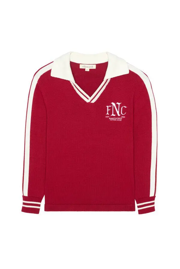 ELLSWORTH + IVEY Ryan Football Knit Sweater