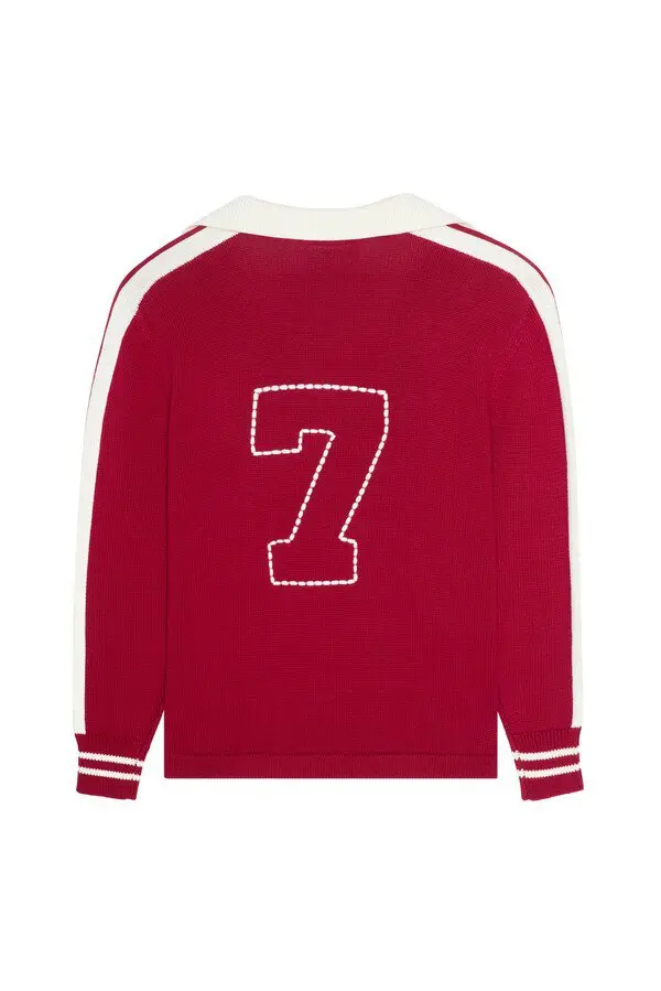 ELLSWORTH + IVEY Ryan Football Knit Sweater