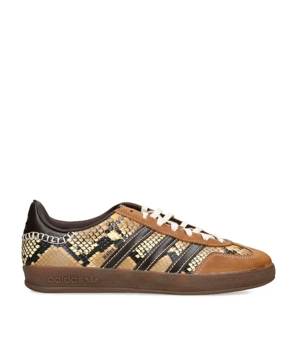 Adidas X Wales Bonner Snake Effect Sneakers - Brown