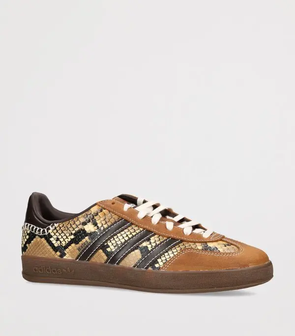 Adidas X Wales Bonner Snake Effect Sneakers - Brown